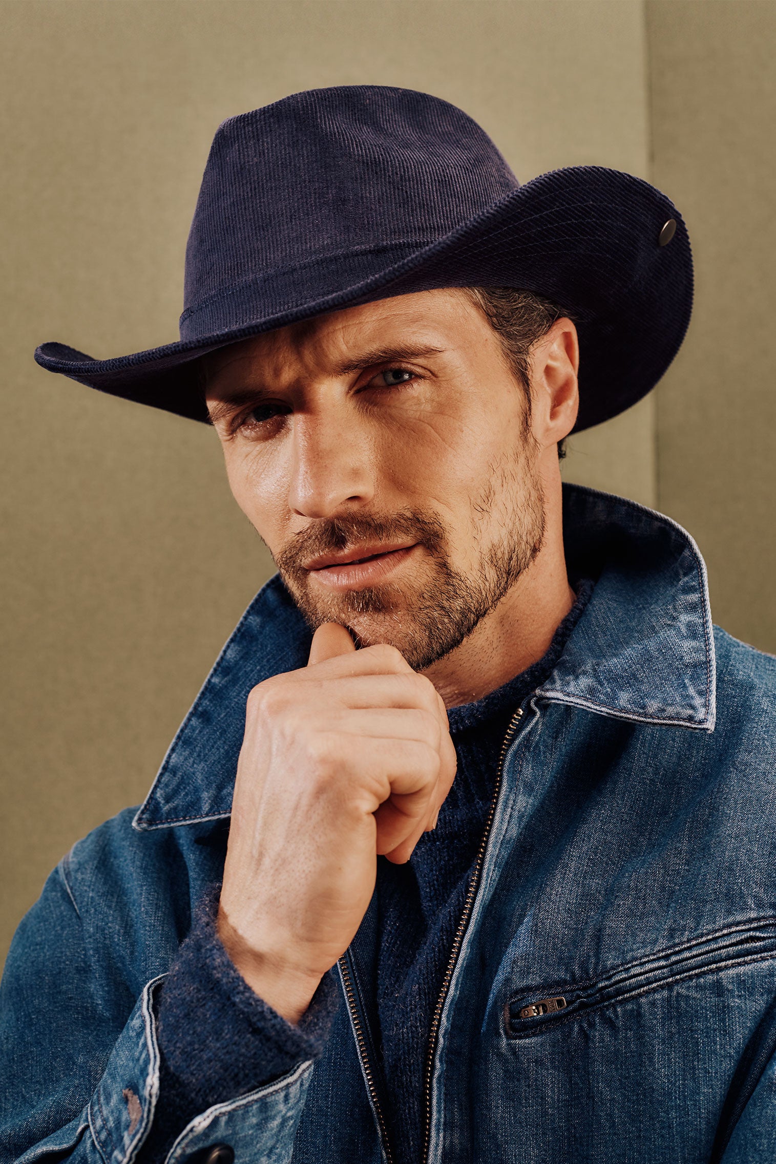 Dakota Blue Corduroy Hat – Cowboy Style | Lock & Co.. Hats for Men & Women